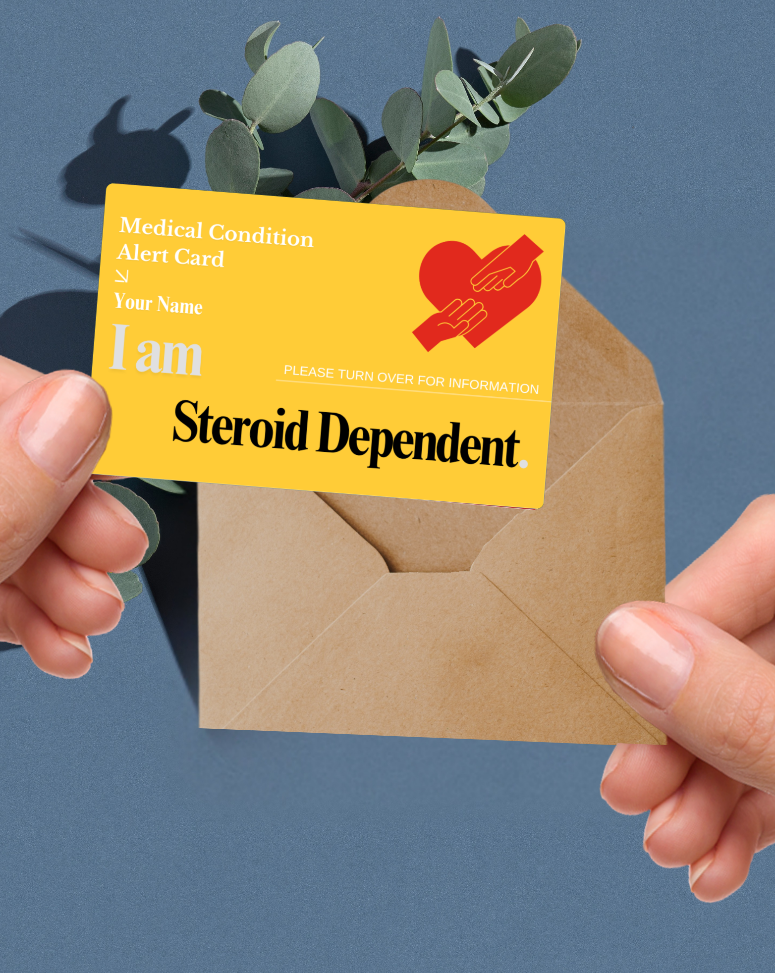 Steroid Dependent Medical Alert Card – Med&Grace