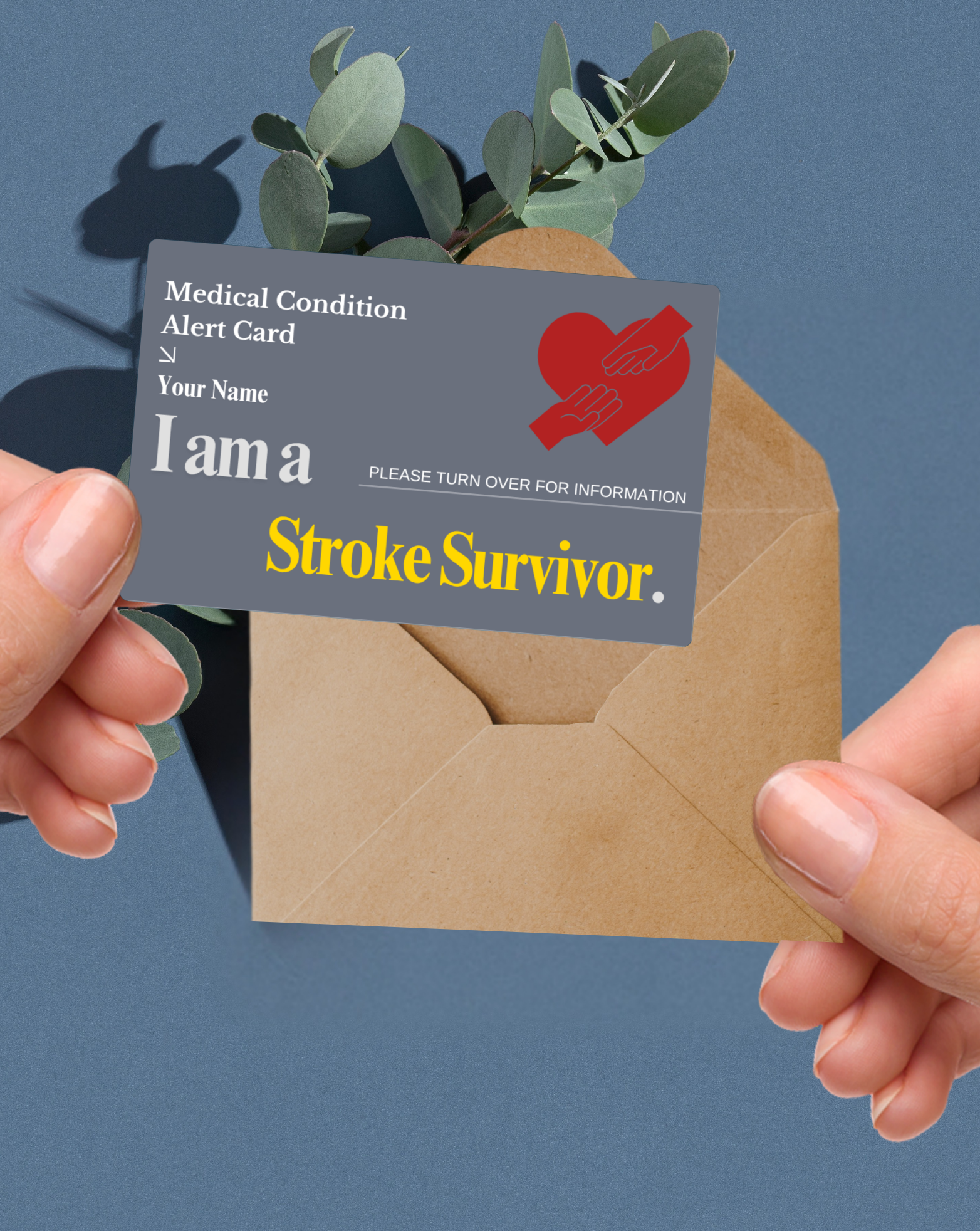 Stroke Survivor Medical Alert Card – Med&Grace